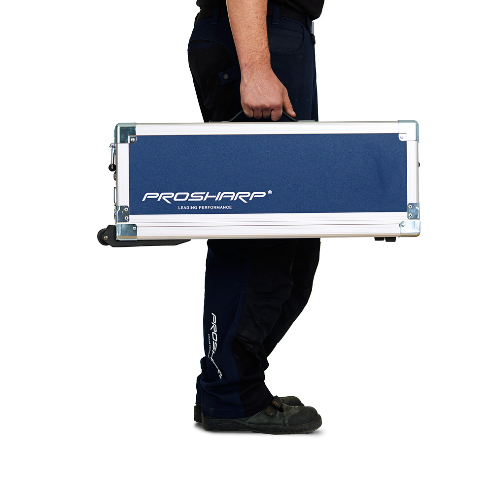 Portable skate sharpening machine